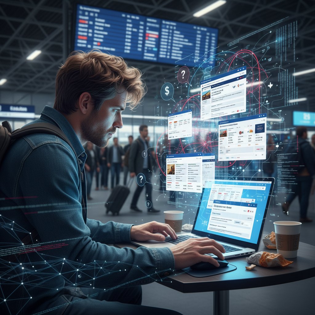 Flight Booking Sites Comparison That Exposes Fees, Tricks and AI
